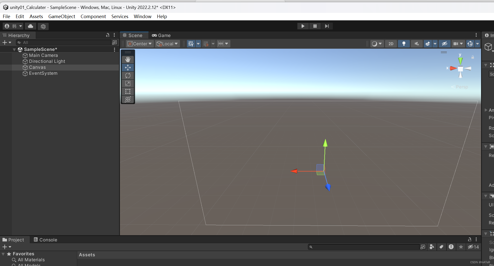 T01_unity制作简单UI计算器 c#_计算器ui-CSDN博客