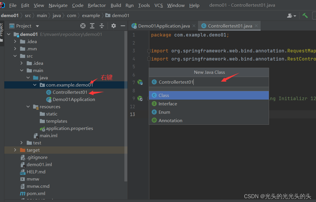 Springboot用两种方式创建Spring Initializr和Maven_idea使用maven和speing initializer创建springboot项目-CSDN博客