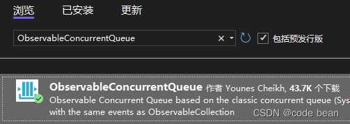 【wpf】ObservableCollection 跨线程报错问题（ObservableConcurrentQueue）-CSDN博客
