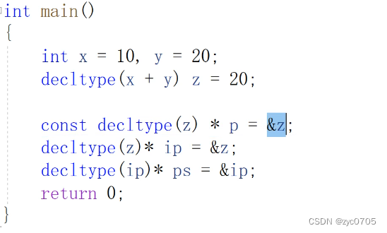 C++11新特性：decltype类型推导_c++11 decltype 类型推导-CSDN博客
