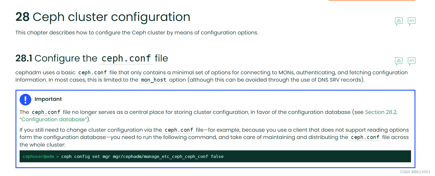 关于如何修改Ceph配置参数的总结_ceph config set-CSDN博客