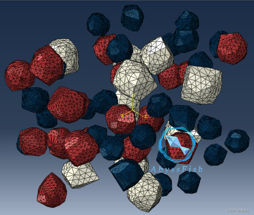 Abaqus 三维多面体骨料 随机多面体3D 无干涉多面体骨料模型_abaqus三维随机骨料建模-CSDN博客
