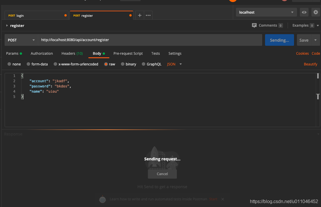 （笔记）使用Postman发送一个JSON格式的Body_postman body中没有json-CSDN博客