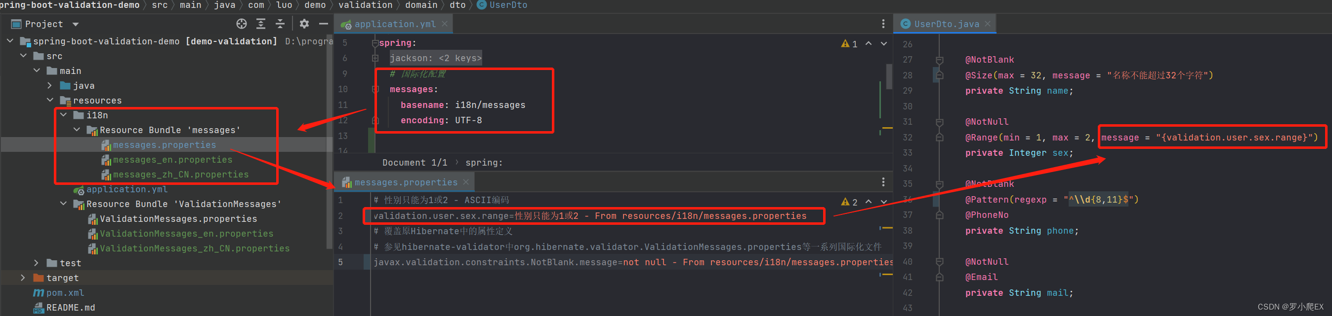Spring Boot Validation提示信息国际化配置_springboot validation+messagesource-CSDN博客