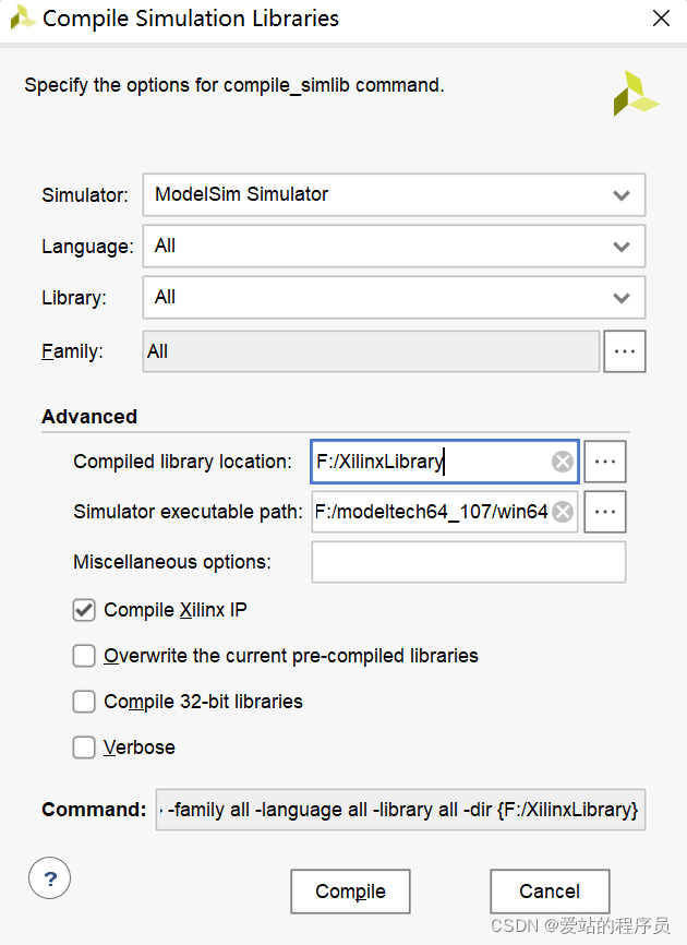 modelsim独立仿真vivado工程_modelsim 10.7c-CSDN博客