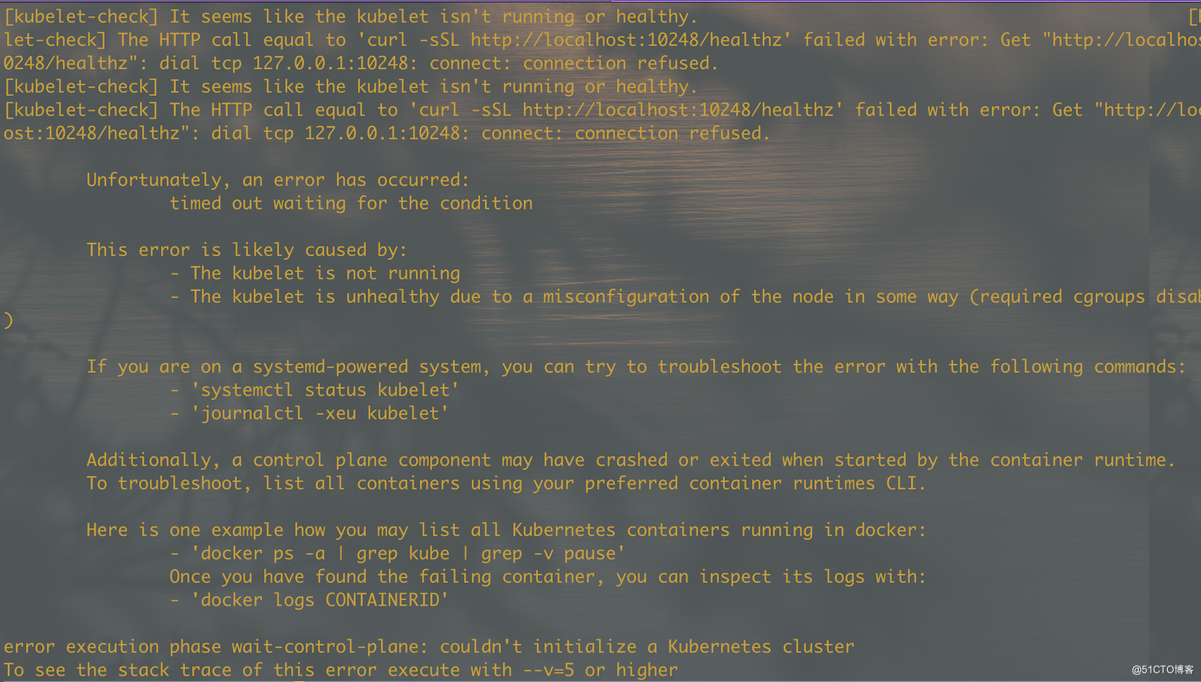 【kubeadm初始化报错】failed to run Kubelet: misconfiguration: kubelet cgroup driver: systemd is ...