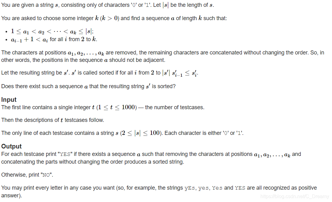 Educational Codeforces Round 106 (Rated for Div. 2) B. Binary Removals（思维）_codeforces b.binary ...