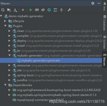 spring boot 整合 mybatis-generator_generatorconfig.xml的连接信息读取properties的-CSDN博客