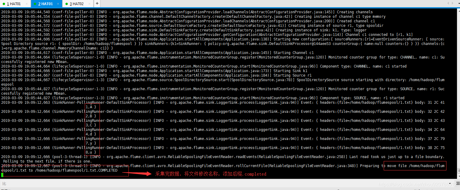 Flume介绍+安装部署+netcat-logger.conf+spool-logger.conf+tail-hdfs.conf+多级agent串联_a1.sinks.k1.rollsize ...