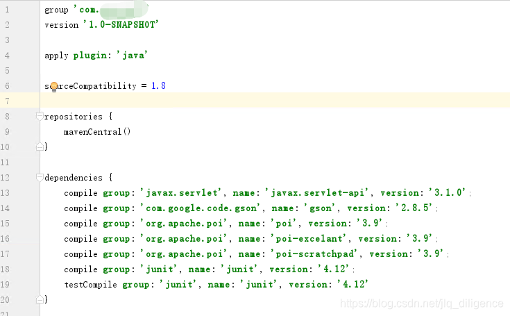 Gradle中配置poi，使用poi-3.9详细举例说明_gradle poi-CSDN博客