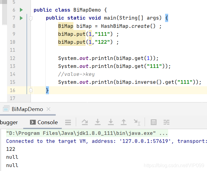 Guava系列：BiMap使用方法（value映射key）_guava 中 value 映射到 key 的 map-CSDN博客