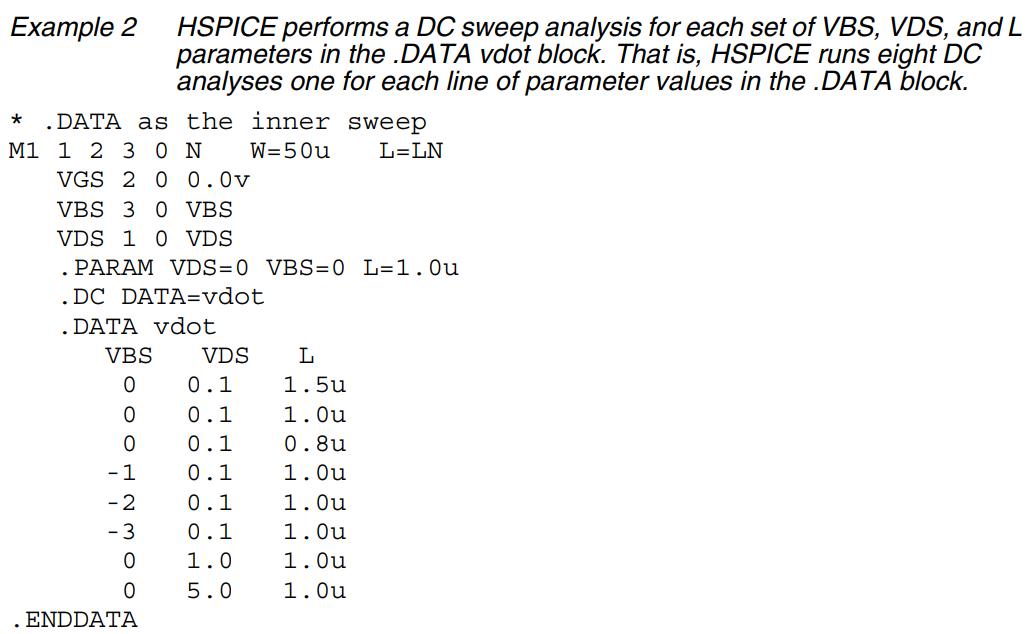 【HSPICE】输入网表文件 --- 常用分析类型及相关描述语句_hspice语法-CSDN博客