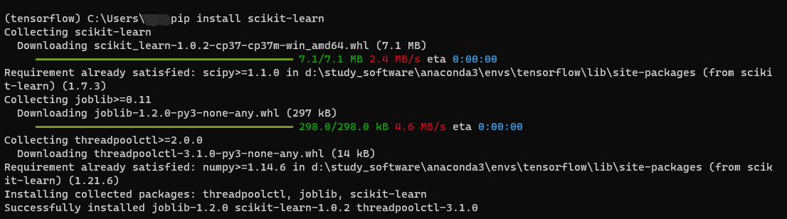 ImportError: The sklearn package is required to use method=‘fastica‘， package was notf ound_the ...