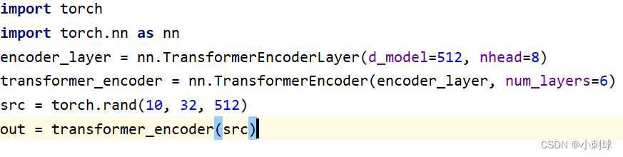 pytorch官方的torch.nn.TransformerEncoder举例报错，求解决方法_pytorch 2.0 torch.nn.transformerencoder-CSDN博客