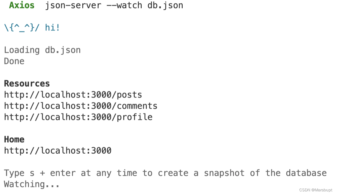 Axios网络请求库与JSON-SERVER服务器基础操作指南-CSDN博客