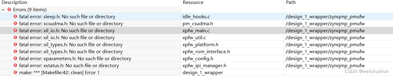 vitis 2020.1 Up date XSA文件后，编译不通过_fatal error: xparameters.h: no such file or direct-CSDN博客