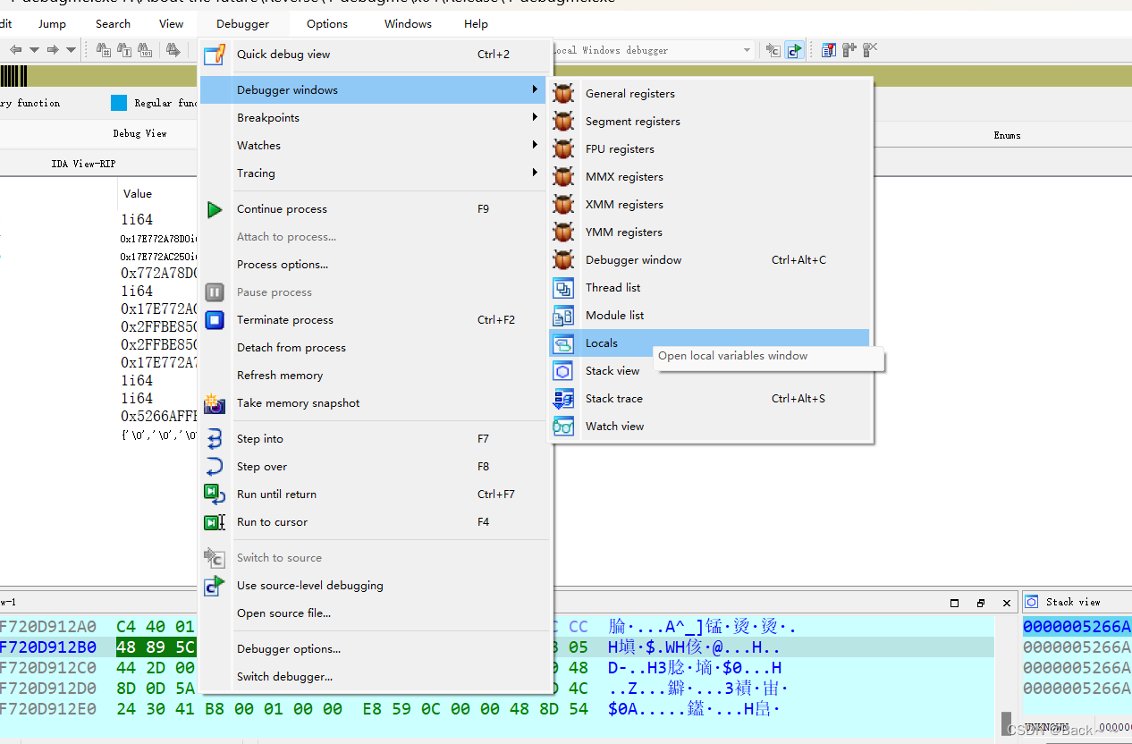 IDA调试指南：后端选择、本地调试与变量追踪-CSDN博客