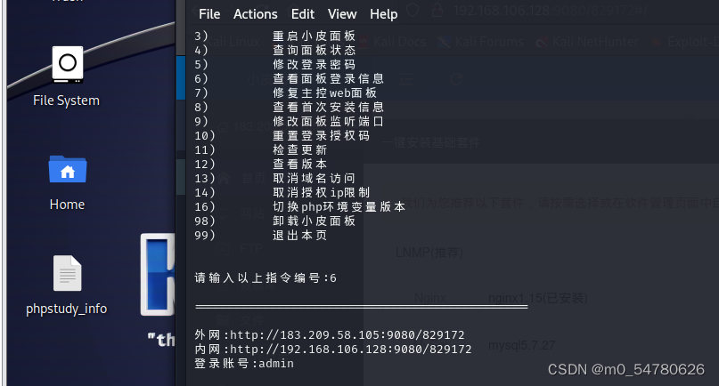 kali linux搭建phpstudy + DVWA_kali安装phpstudy-CSDN博客