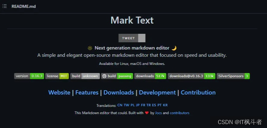 推荐一款免费的Markdown编辑器，GitHub斩获22.8k Star_markitdown github-CSDN博客