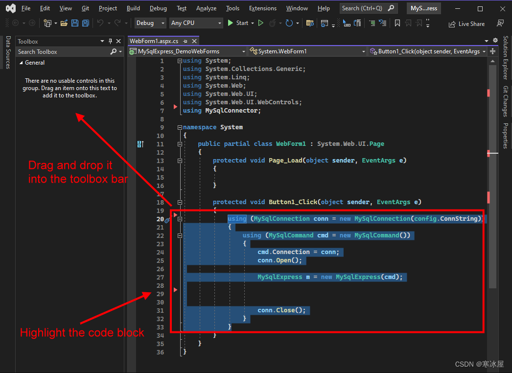 Mysqlexpress——简化mysql在c Net中的使用c 使用mysql 82 Csdn博客 