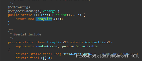 通过Arrays.asList将数组转换为list之后，不能将转换后的list添加到其他list的后面，报错java.lang.UnsupportedOperationException_数组 ...