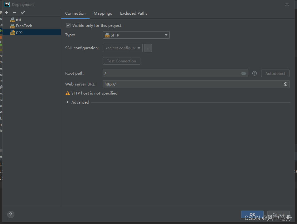 JetBrains全家桶(PyCharm/WebStorm/IntelliJIDEA) Deployment一键部署_webstorm ...