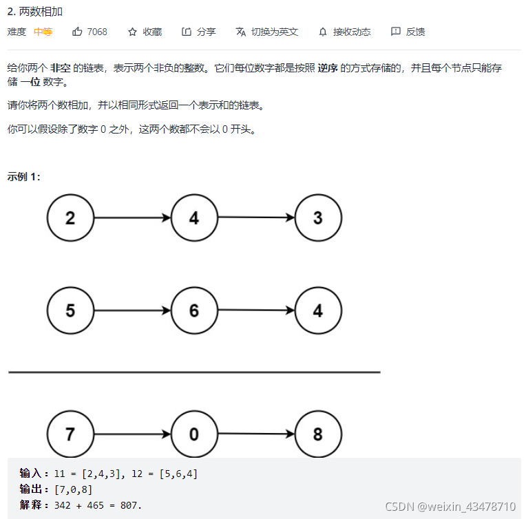 LeetCode复习 链表系列_cur.next = listnode(sum%10) cur = cur.next-CSDN博客