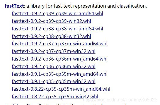 [已解决]fasttext包安装_fasttext安装包下载-CSDN博客