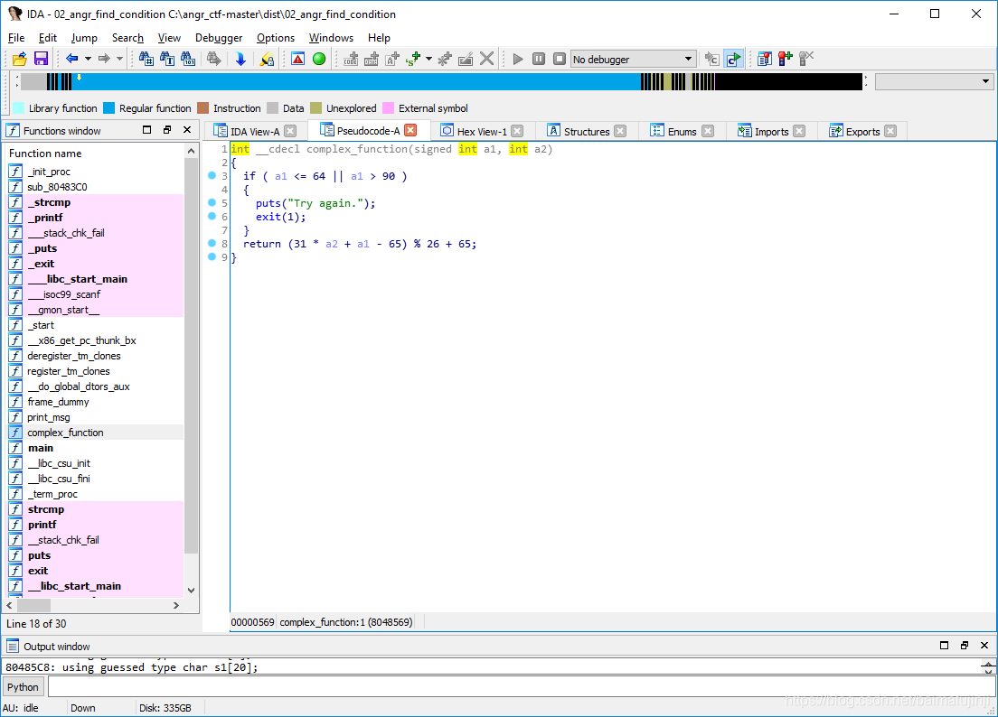 逆向工具angr的快捷教程（3）：CTF解题实例_angr binary analysis 陈鹏 陈浩-CSDN博客