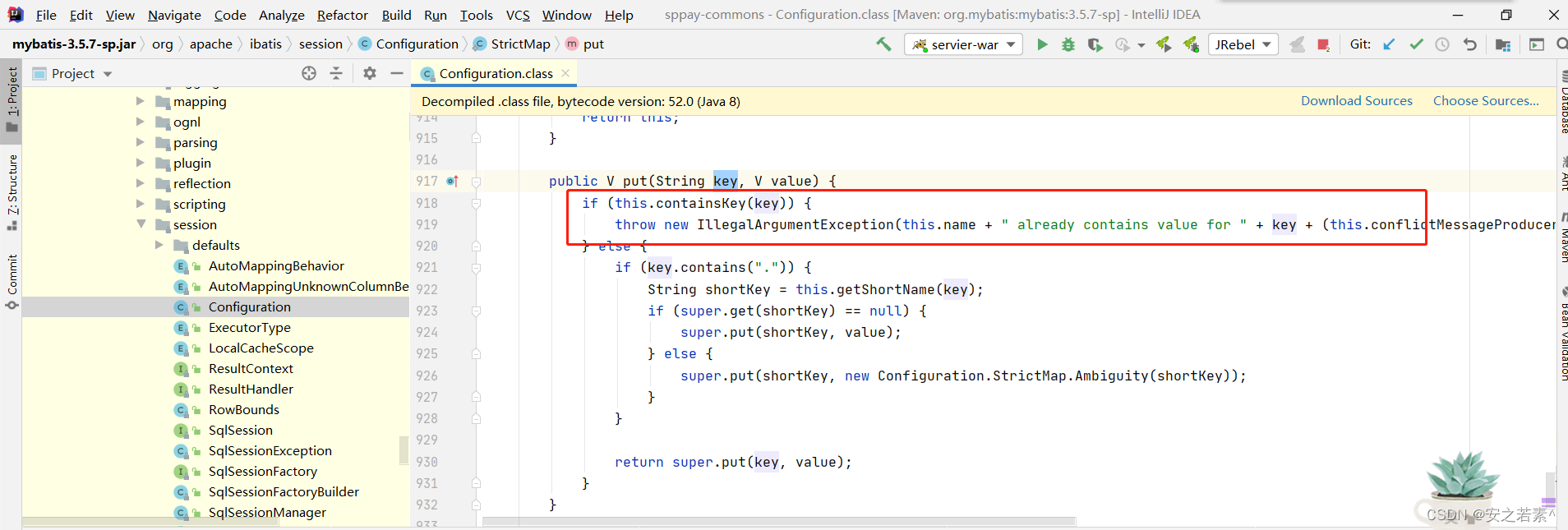 mybatis异常：Result Maps collection already contains value for ***-CSDN博客