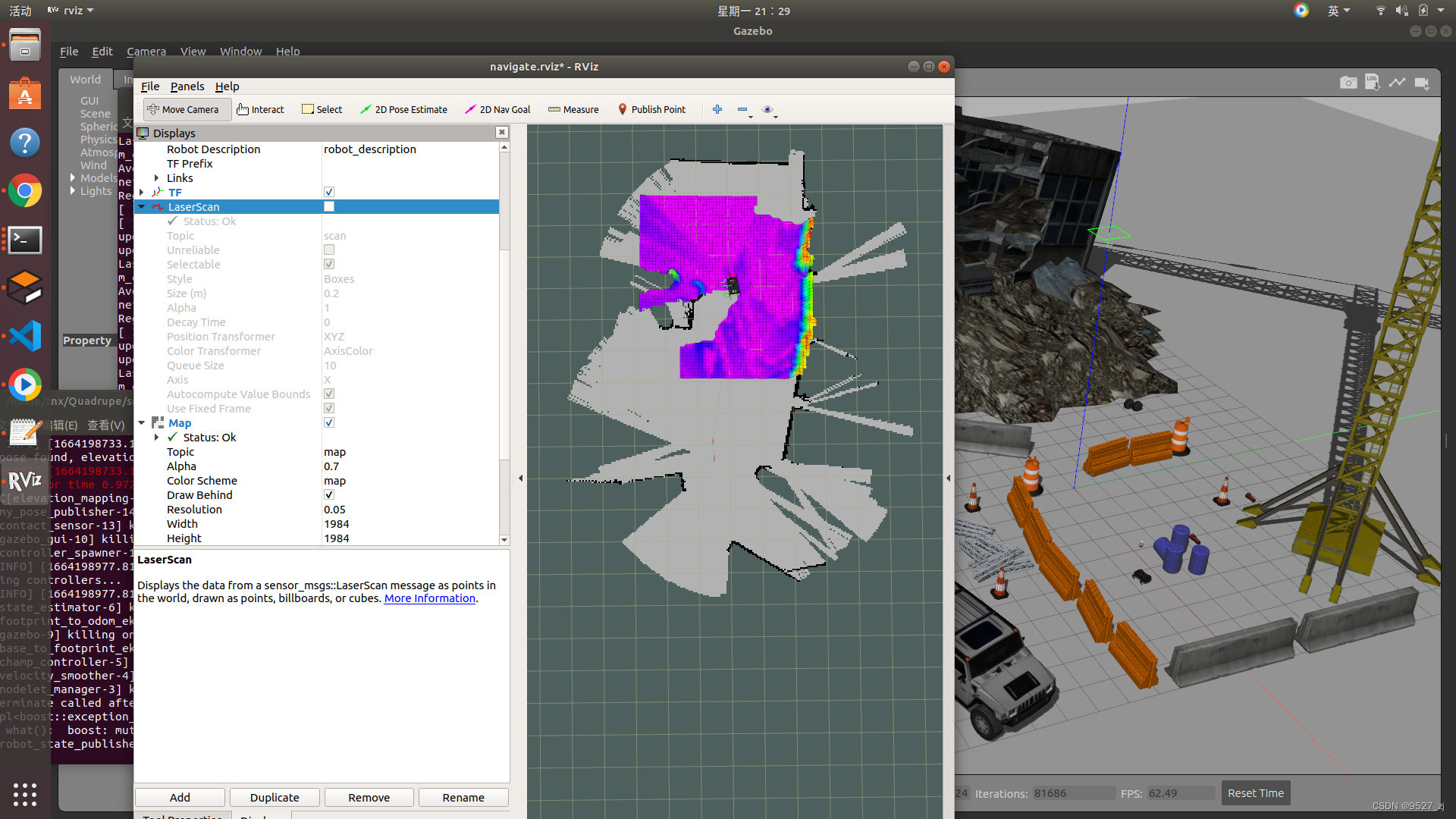 四足机器人champ项目和高程图构建elevation_mapping联合使用（Ubuntu18.04）_elevation mapping-CSDN博客