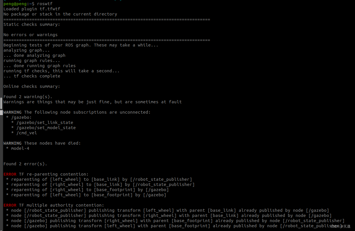 TF_REPEATED_DATA ignoring data with redundant timestamp for frame left_wheel at time-CSDN博客