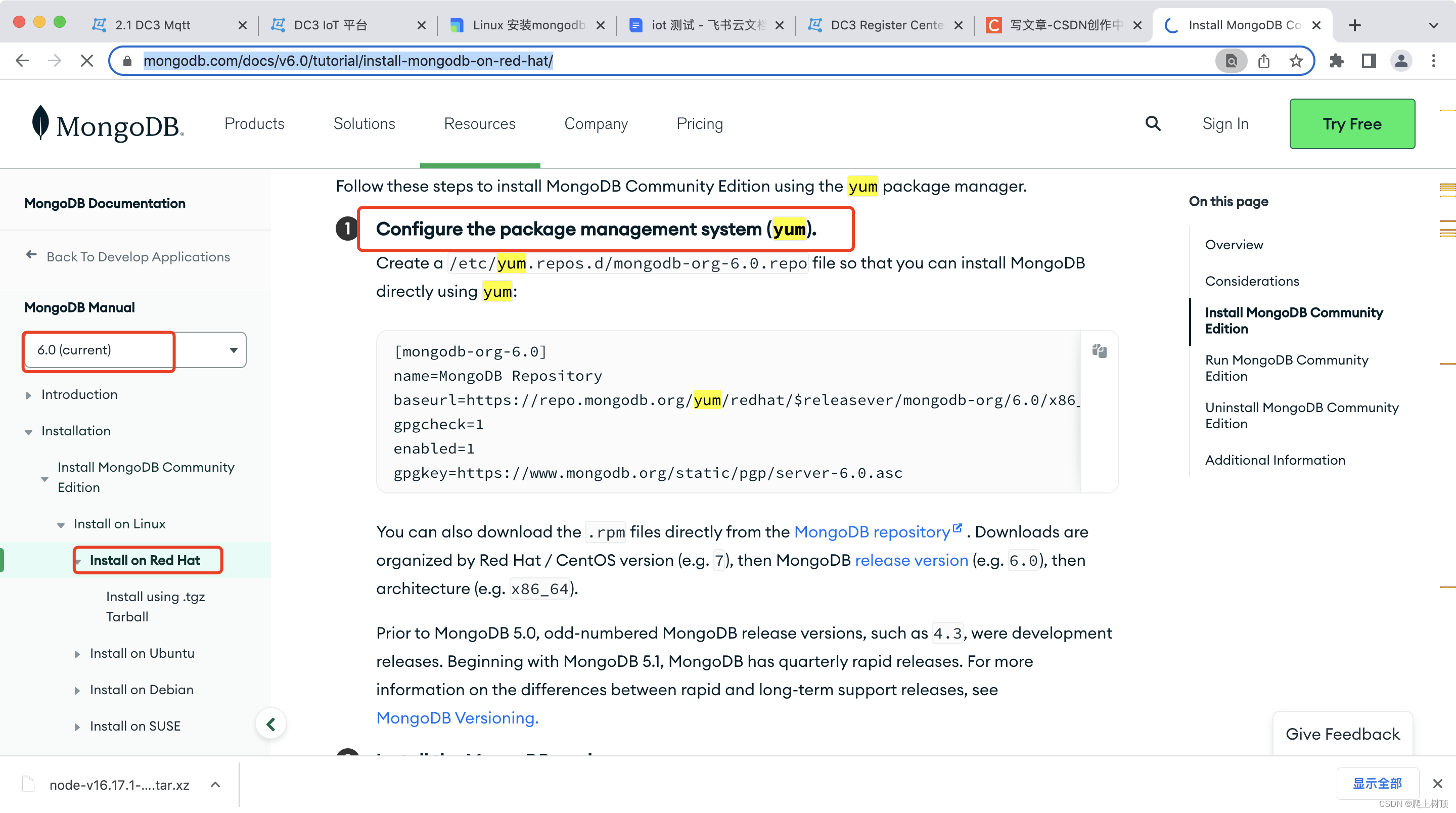 centos7 安装mongodb_error setting up listener","attr":{"error":{"code"-CSDN博客