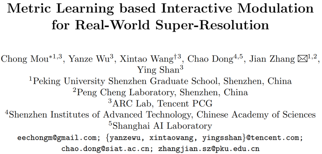 ECCV 2022 | 北大&腾讯：利用度量学习来解决可调节的图像超分辨率-CSDN博客