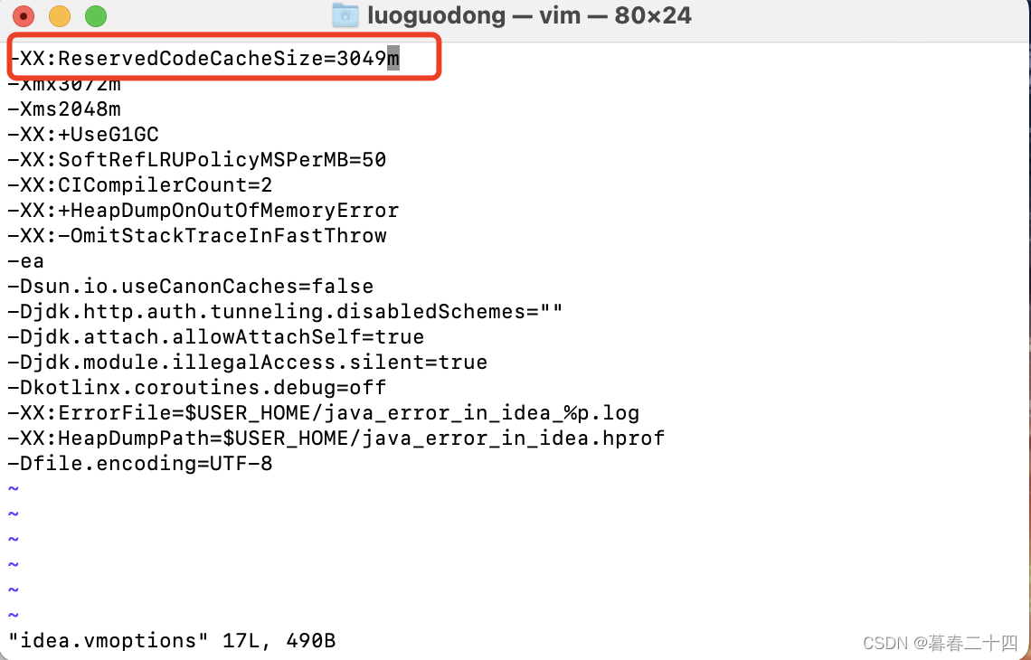 MAC IDEA2022.2.1修改参数后打不开_mac 修改配置之后idea打不开了-CSDN博客