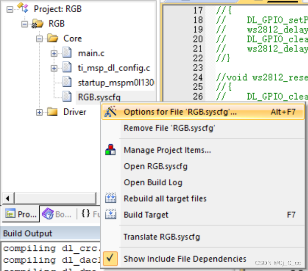 keil编译报错：.\Objects\GPIO.axf: error: L6002U: Could not open file .\objects\rgb.o: No such file or ...