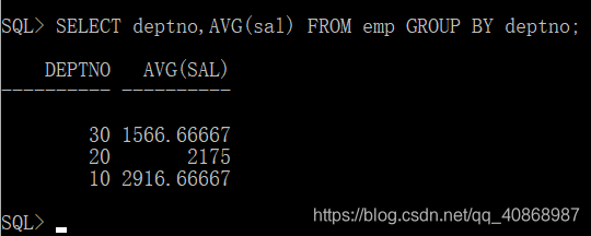 Oracle分组统计函数（count、sum、avg、max、min）的使用oracle Sum对count Csdn博客