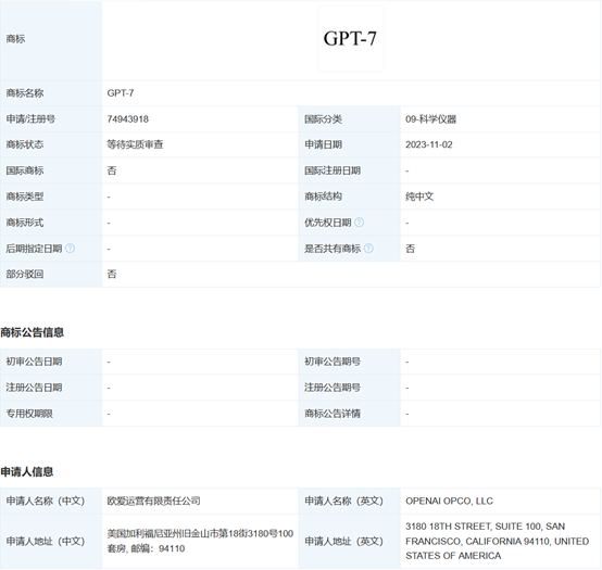 OpenAI在中国，申请GPT-6、GPT-7商标-CSDN博客