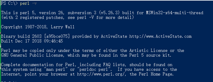 Windows10下安装配置 perl 环境_perl环境-CSDN博客