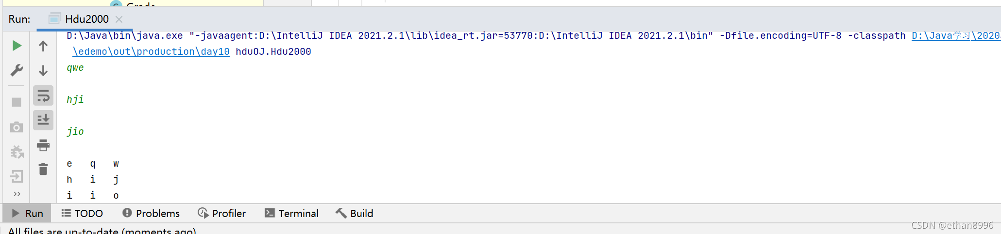 HDU 2000 Java 奇怪的jio-CSDN博客