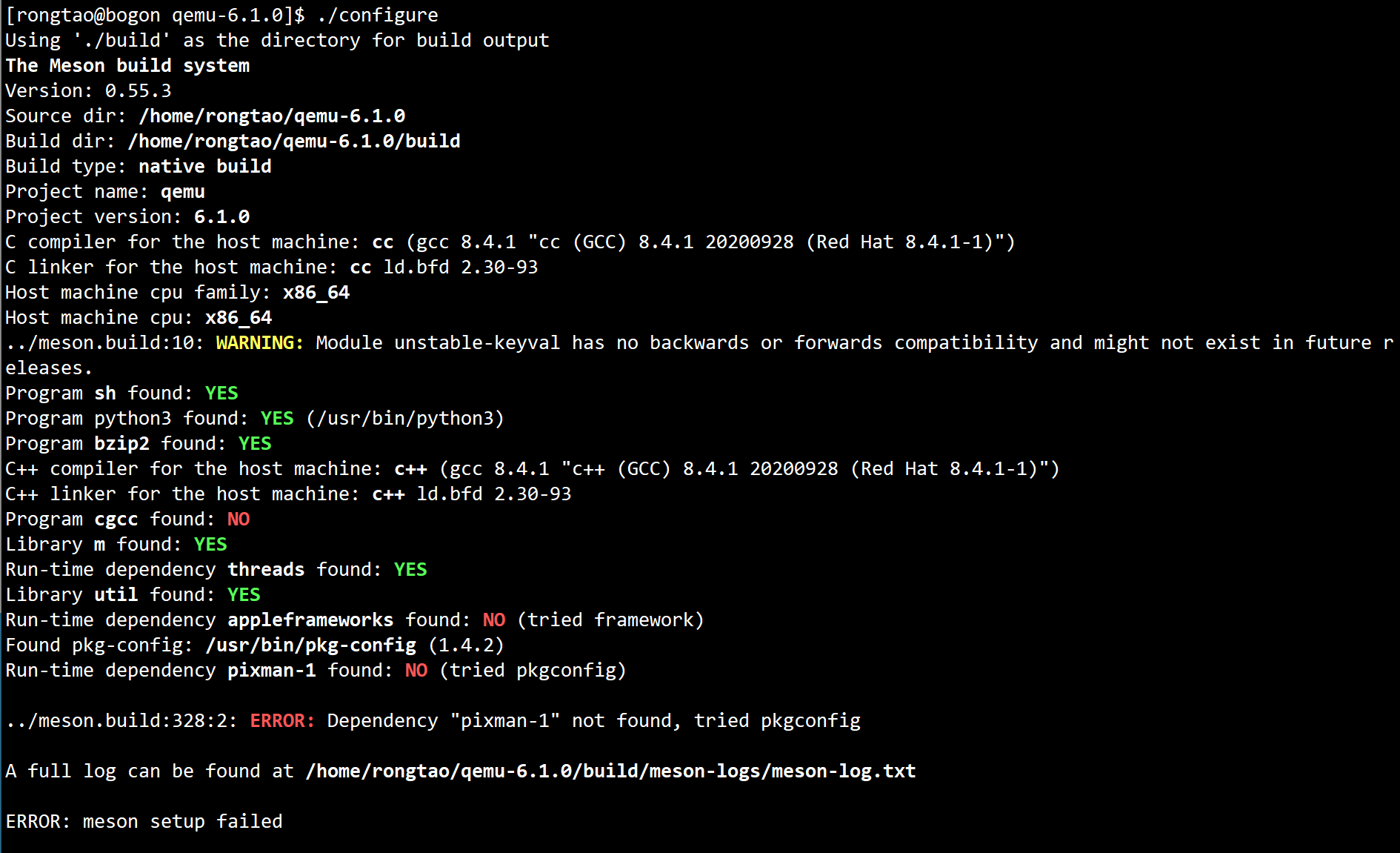 CentOS上手动编译并安装QEMU 6.1.0教程-CSDN博客