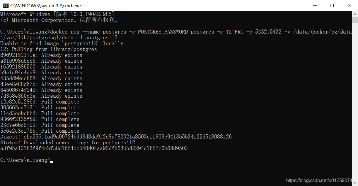Windows使用docker安装PostgreSql_windows docker postgresql-CSDN博客