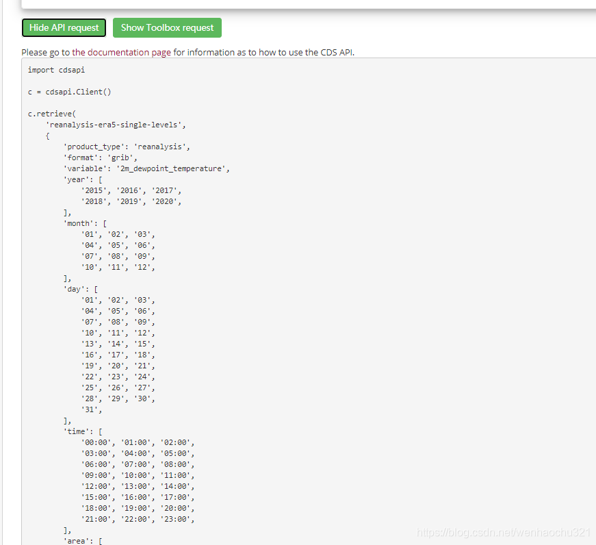 下载与处理ERA5气象数据：Python API实战-CSDN博客