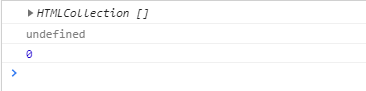 HTMLCollection 无法遍历_htmlcollection[0取值为undefined]-CSDN博客