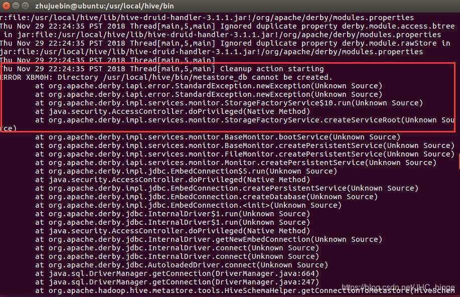 metastore_db cannot be created_metadatastore cannot be created with the given con-CSDN博客