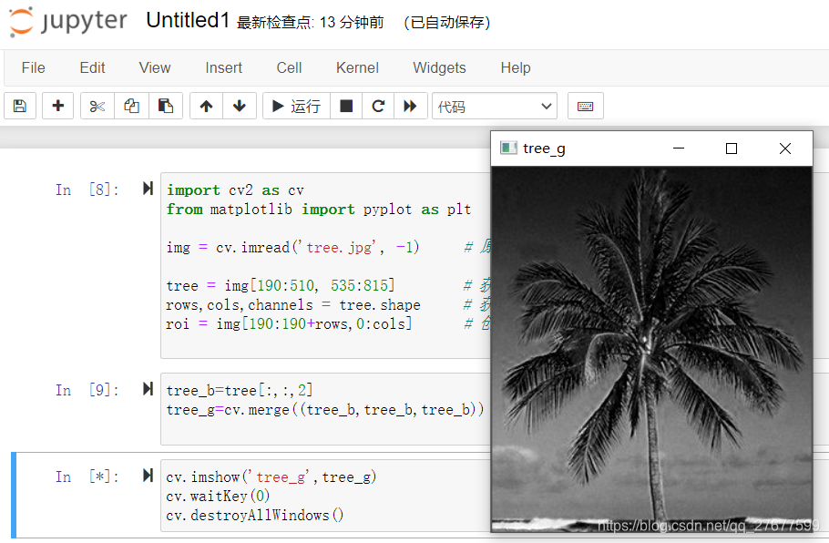在Jupyter Notebook中使用cv.imshow()_jupyter notebook cv2.show不显示图片-CSDN博客