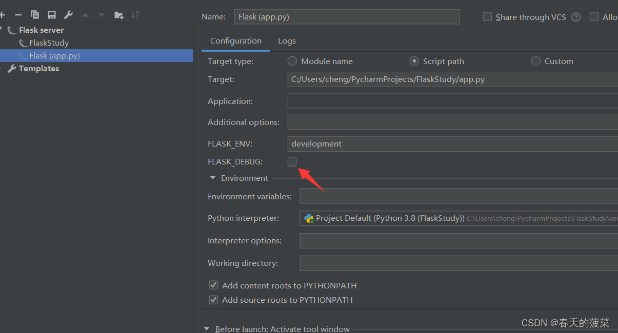 pycharm+Flask读取配置文件无法使用debug模式_* serving flask app 'app' * debug mode: off 在其上下文中-CSDN博客