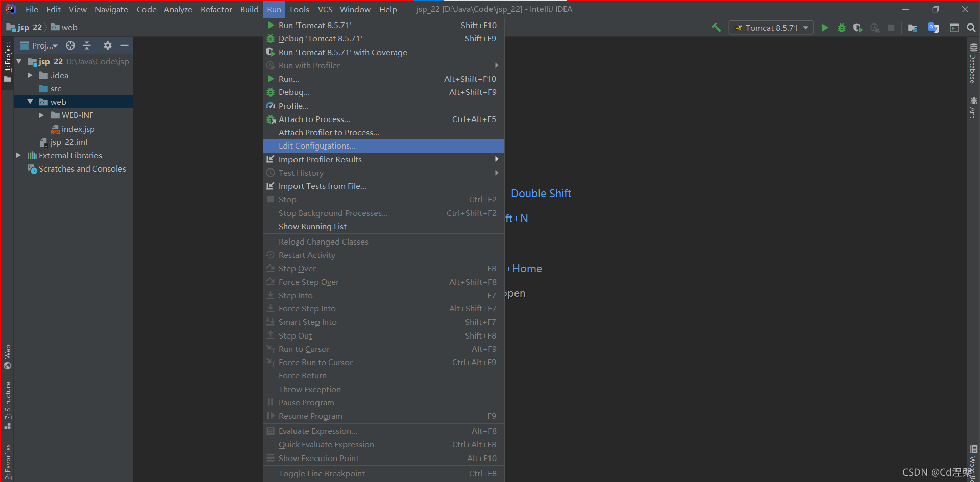 JavaWeb中IDEA与Tomcat的配置安装与应用过程，保姆级教学_java idea 与tomcat-CSDN博客
