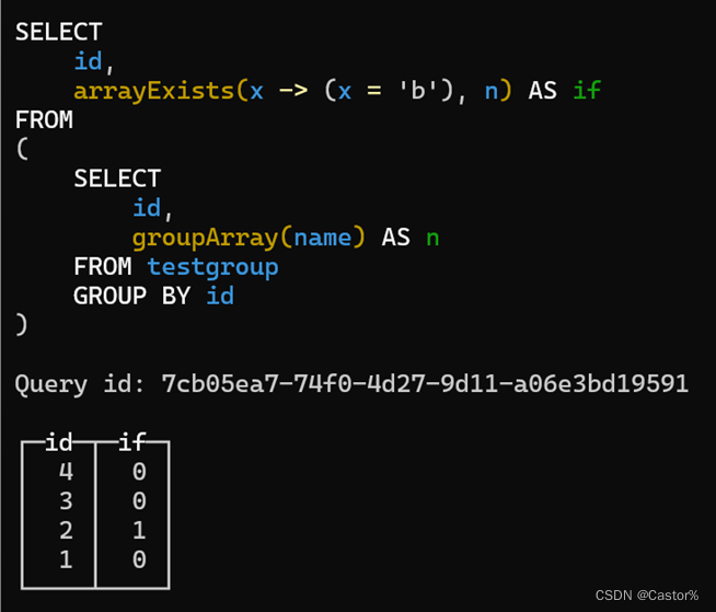 ClickHouse函数应用——groupArray、arrayExists-CSDN博客
