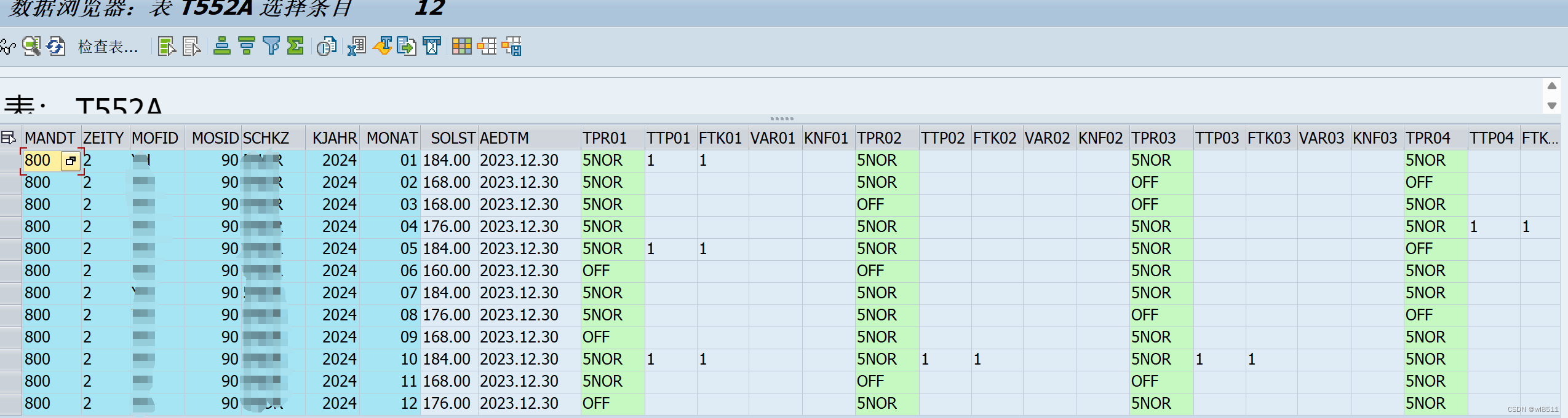 SAP HCM PT Work Schedule User-Exits_sap hcm里怎么排班-CSDN博客